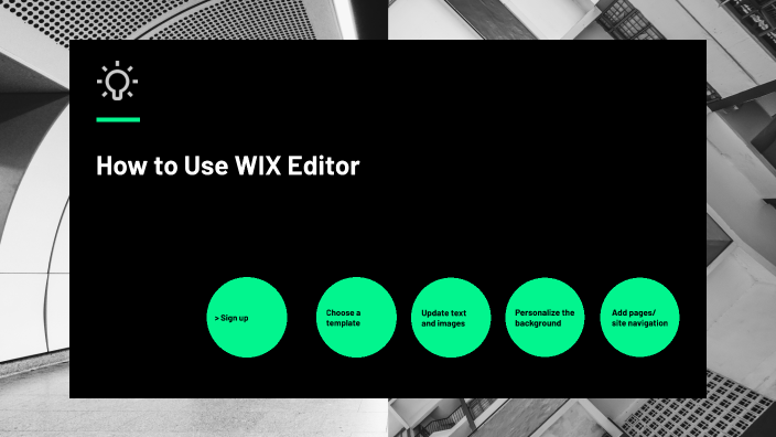 How to Use WIX Editor by Kiu San CHAN on Prezi