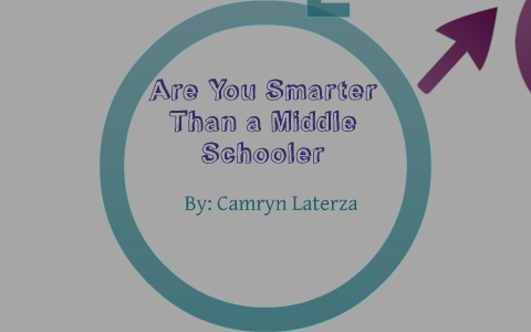 Are you Smarter than a Middle Schooler by Camryn Laterza on Prezi