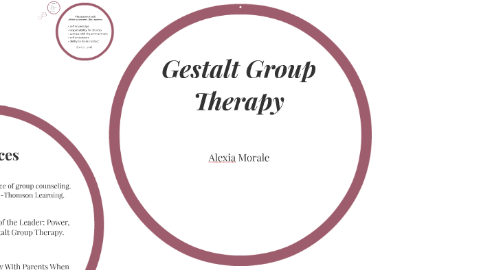 Gestalt Group Therapy by Alexia Morale on Prezi