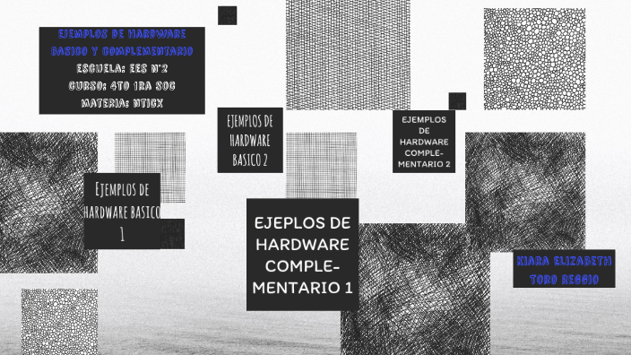 Ejemplos de hardware basico y hardware complementario by elizabeth ...