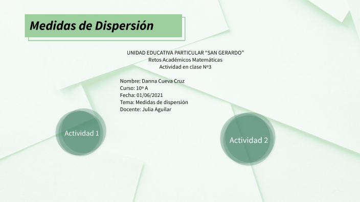 Medidas de dispersión by Danna Cueva Cruz on Prezi