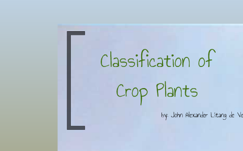 crop farming: classification of crop plants by Rednaxela Areved on Prezi