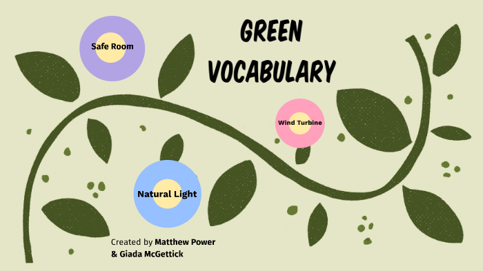 Green Vocabulary by Giada McGettrick on Prezi