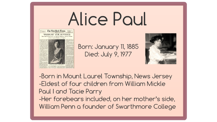 Alice Paul by on Prezi