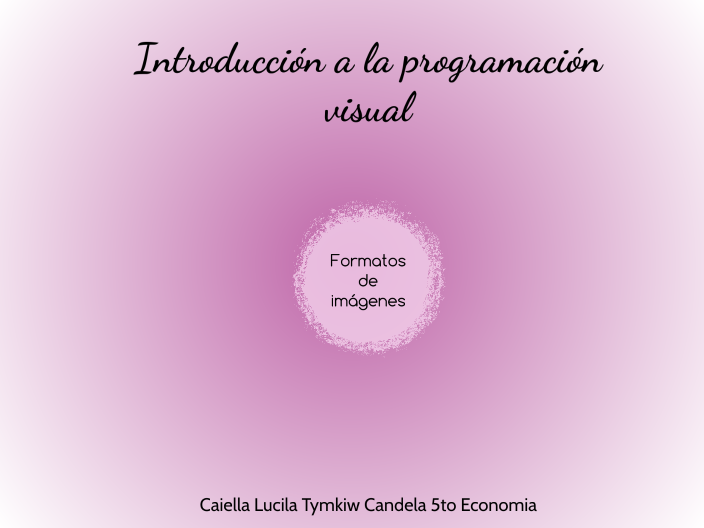 Introducción a la programación Visual. by Lucila Caiella on Prezi