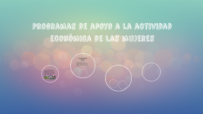 Programas de apoyo a la actividad economica de las mujeres by nancy ...