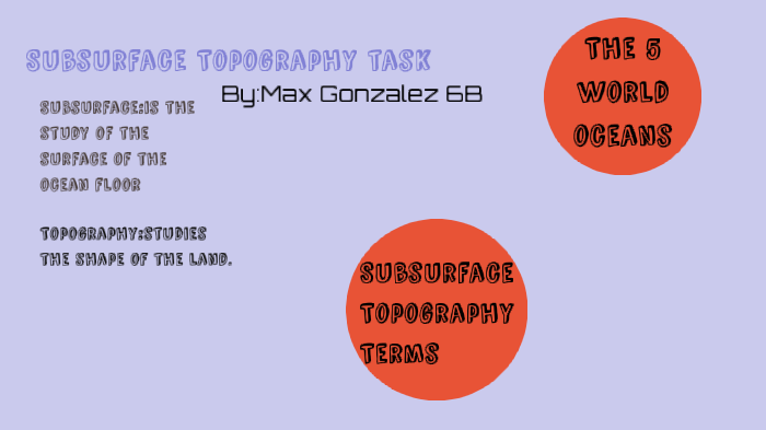 Subsurface Topography task by Maximiliano Gonzalez-Izaquirre on Prezi