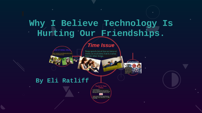 Why I Believe Technology Is Hurting Our Friendships. by Eli Rat on Prezi