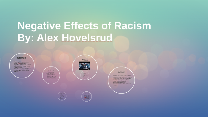 Negative Effects of Racism by Alex Hovelsrud on Prezi