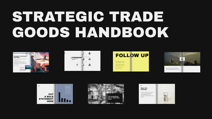 Strategic Trade Goods Handbook by Flordemae Bolabon on Prezi