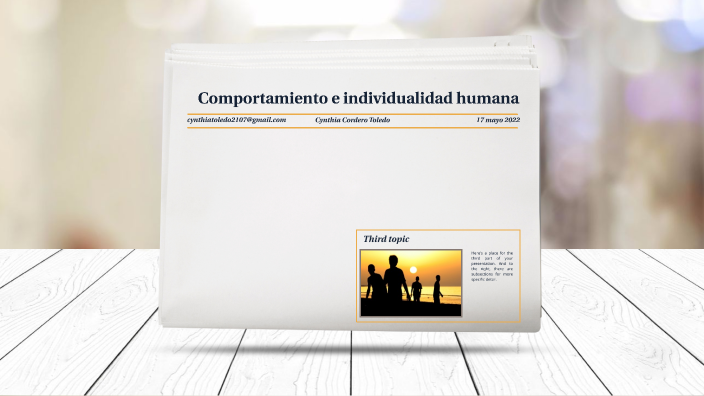 COMPORTAMIENTO E INDIVIDUALIDAD HUMANA by Martin Morales Ruiz on Prezi