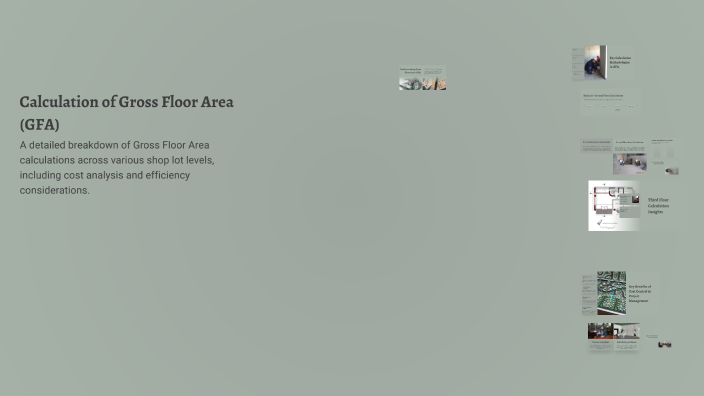 Calculation of Gross Floor Area (GFA) by YI FENG LEE on Prezi