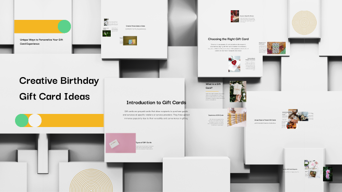Creative Birthday Gift Card Ideas by Do Phuc on Prezi