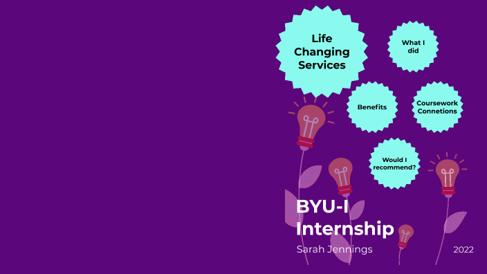 Byu I Internship By Sarah Jennings On Prezi