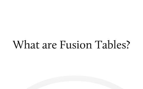 Creating Searchable Maps with Google Fusion Tables by Derek Eder on Prezi