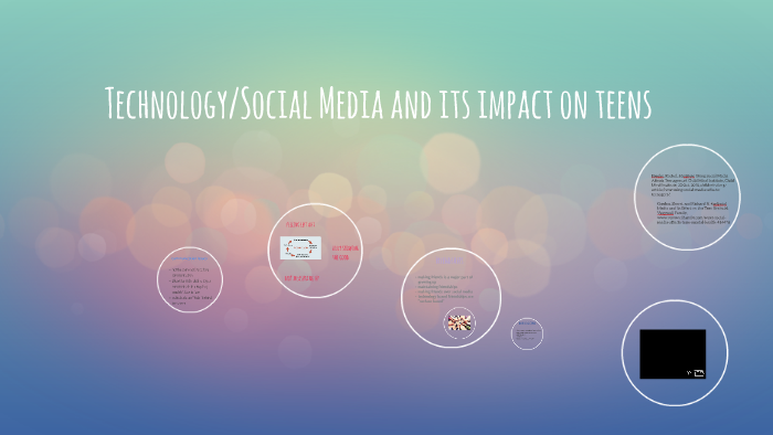 Technology/Social Media and its impact on teens by Mia Collins on Prezi