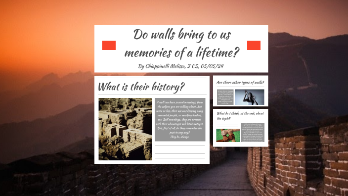 Do walls bring back alive memories of a lifetime? by Melissa ...