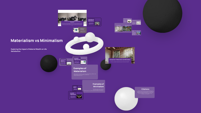 Materialism vs Minimalism by chantelle yang on Prezi