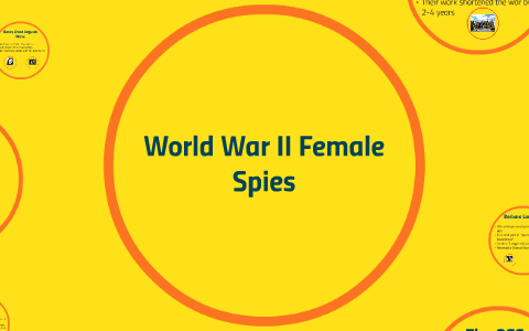 Female Spies of World War II by Maggie O'Connor on Prezi