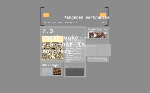 Tangshan earthquake by Charlie Spangler on Prezi