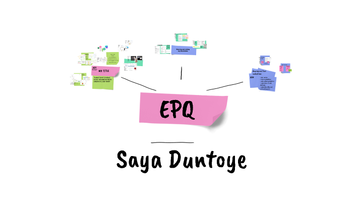 EPQ presentation by Saya Duntoye on Prezi