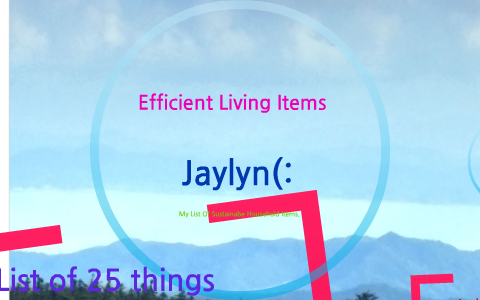 Effecient Living Items by jaylyn robinson on Prezi