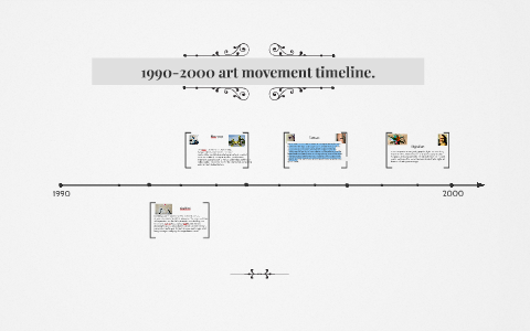 1990-2000 art movement timeline. by Meredith Lewis on Prezi