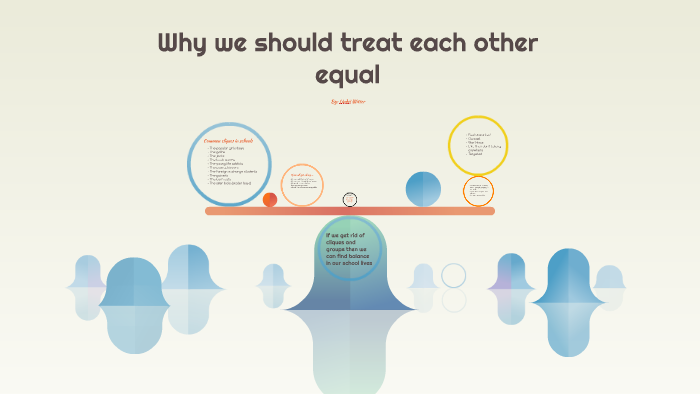 Why we should treat each other equal by Lindsi Witter on Prezi