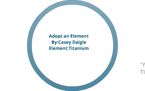 Adopt an Element project by Casey Daigle on Prezi