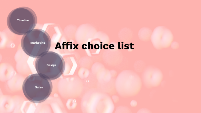 Affix choice list by Arianna Torres on Prezi