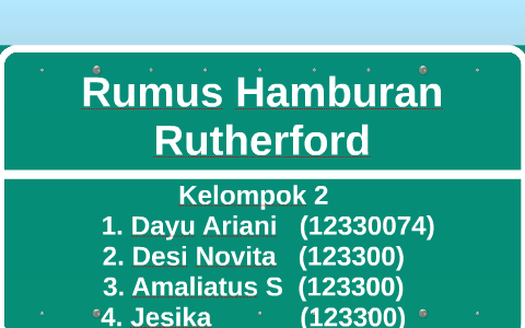 Rumus Hamburan Rutherford by Dayu Ariani on Prezi