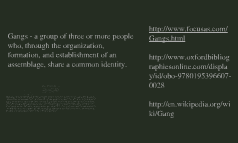 An American Subculture: Gangs by Taylor Shirk on Prezi