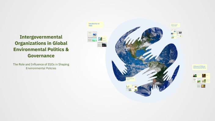 Intergovernmental Organizations in Global Environmental Politics ...