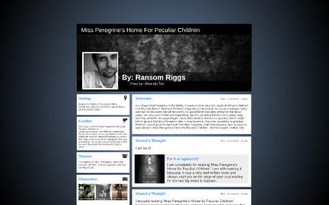 Miss Peregrine's Home For Peculiar Children by Miranda Tarr on Prezi