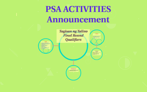 PSA ACTIVITIES by on Prezi