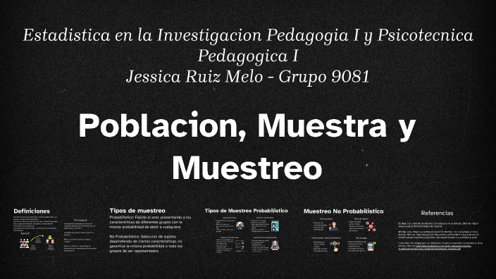 Población, Muestra y Muestreo by Jess RM on Prezi