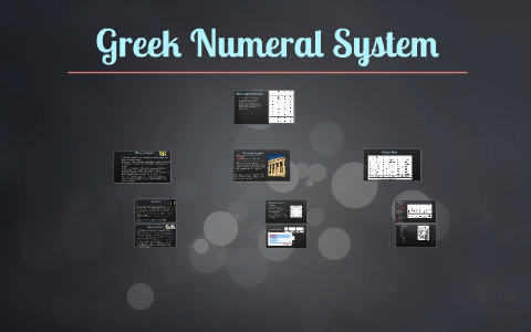 Greek Number System