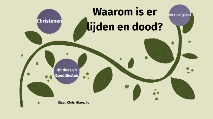 Waarom is er lijden en dood? by Giaro Cathalina on Prezi