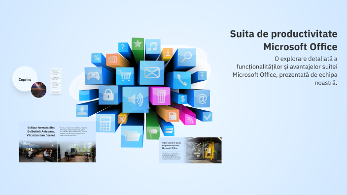 Suita de productivitate Microsoft Office by Manea Claudiu on Prezi