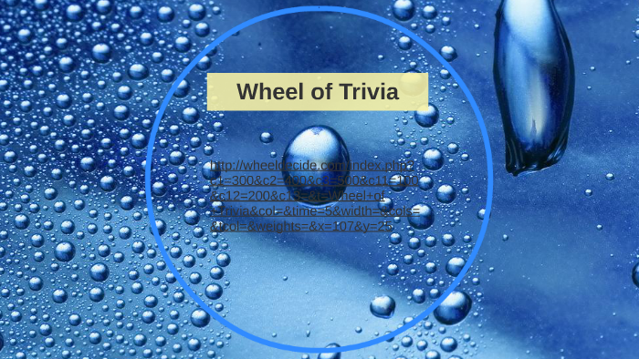 Wheel of Trivia (Science) by Michelle Simeon on Prezi