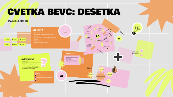 CVETKA BEVC: DESETKA by Iza Mikulčič on Prezi