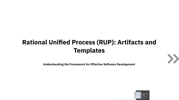 Rational Unified Process (RUP): Artifacts and Templates by Mạnh Hoàng ...