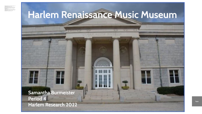 Harlem Renaissance Research by Samantha Burmeister on Prezi