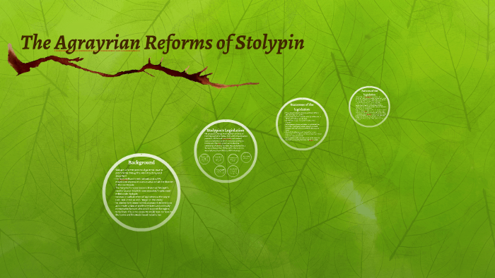 The Agrayrian Reforms of Stolypin by Tave Burnett on Prezi