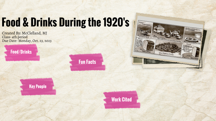 1920s~ Food and Drinks by Mary McClelland on Prezi