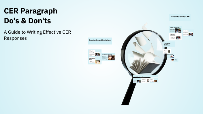 CER Paragraph Do's & Don'ts by Jacquelyn Williams on Prezi