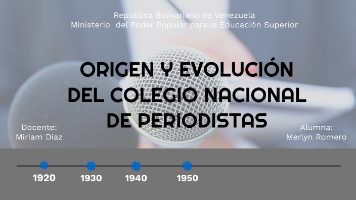 Origen y evolución del Colegio Nacional de Periodistas de Venezuela by ...