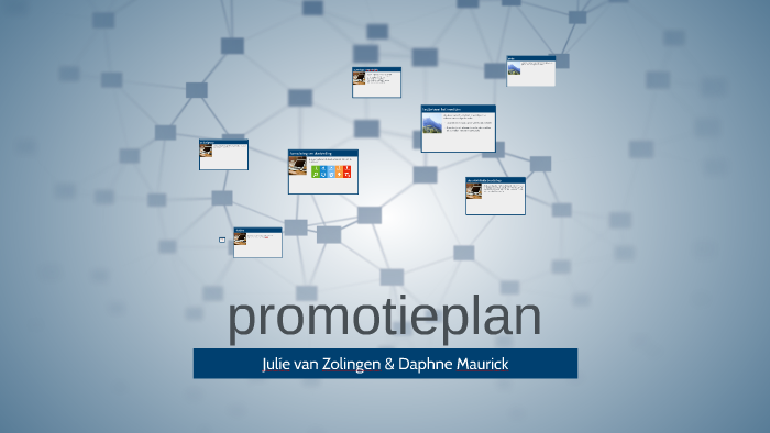 promotieplan by Julie van Zolingen on Prezi