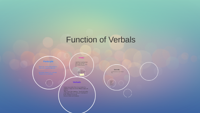Function of Verbals by Tierra Allen on Prezi