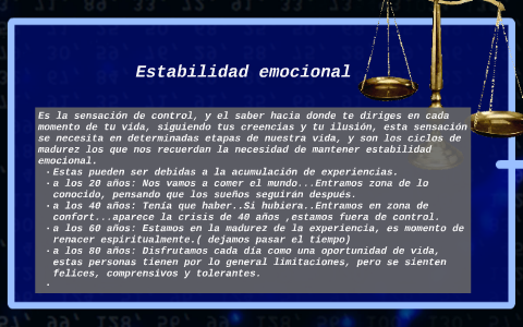 ESTABILIDAD EMOCIONAL by on Prezi